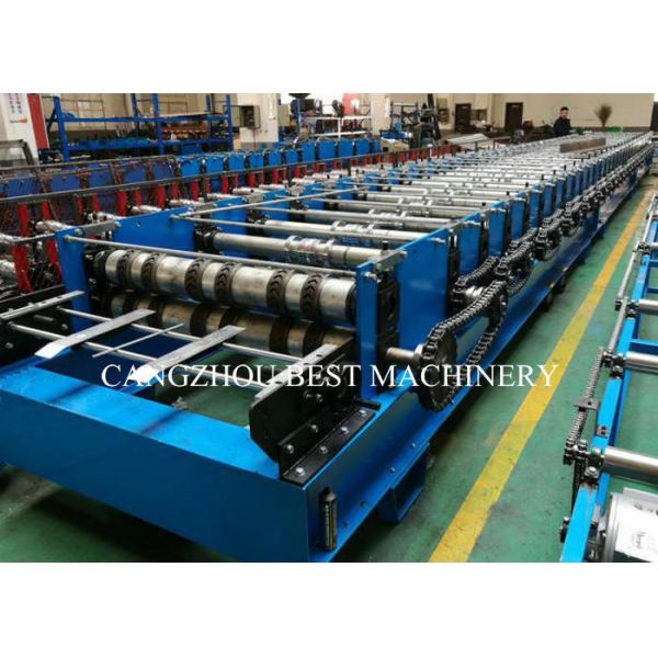 Quality New Condition Deck Sheet Floor Roll Forming Machine PLC Control System for sale