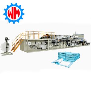 Quality Intelligent Control Professional Design Underpad Manufacturing Machine 350meters for sale