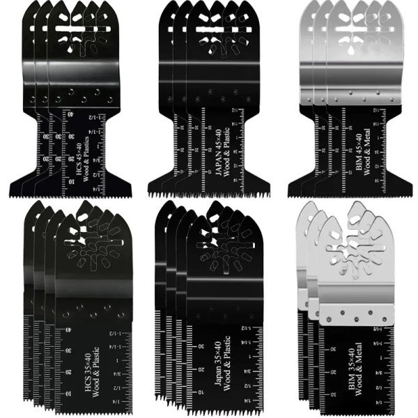 Quality Bi Metal Oscillating Multi Tool Saw Blades For Metal Wood 20pcs Box Set for sale