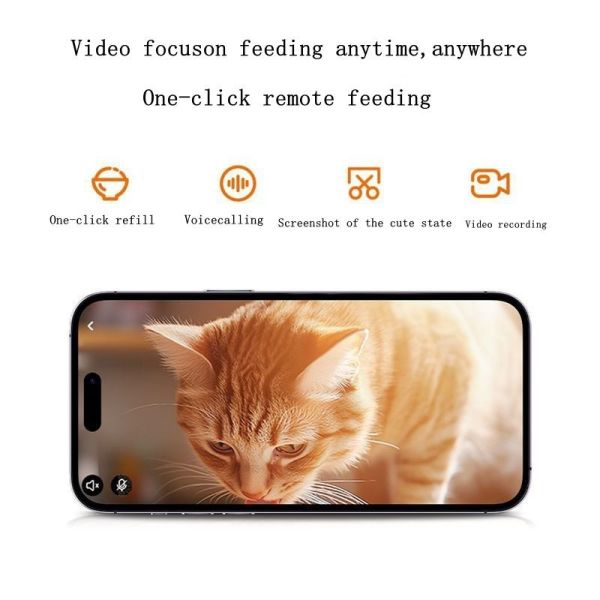 Quality 5G WiFi Connection Pet Smart Feeder ​with Adjustable Portion Size UV Light for sale