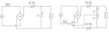 Power thermistor application circuits