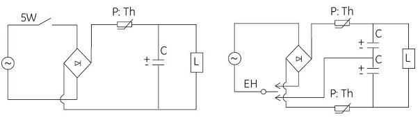 Power thermistor application circuits