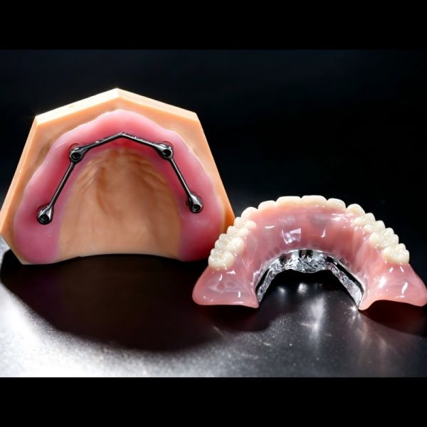 Quality All On X Implant Titanium Bar With Removable Denture for sale