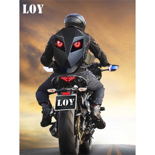 Quality LED Backpack Bluetooth Waterproof Hard Shell Iron Man Cool Motorcycle Riding for sale