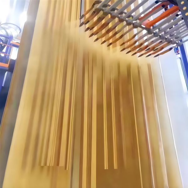 Quality Automatic Fence Cabinet Door Window Frame Aluminum Profiles Powder Coating Line for sale