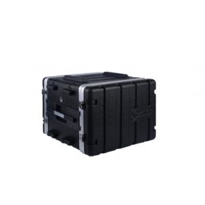 Quality Durable ABS 8U 19 Inch Rack Case / Pa Dj Flight Case 4X Heavy Duty Twist Latches for sale