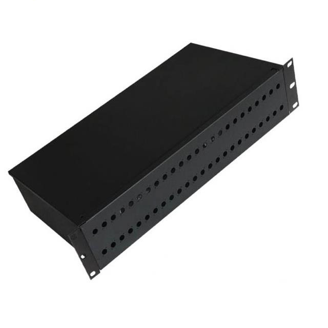 Quality 19" 2U Fiber Patch Panel Rack Mount Fixed Type 48 Core FC Adapter for sale