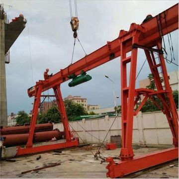 Quality Used Container Motorized Workshop Single Beam Rubber Tire Gantry Crane 8T 10T for sale