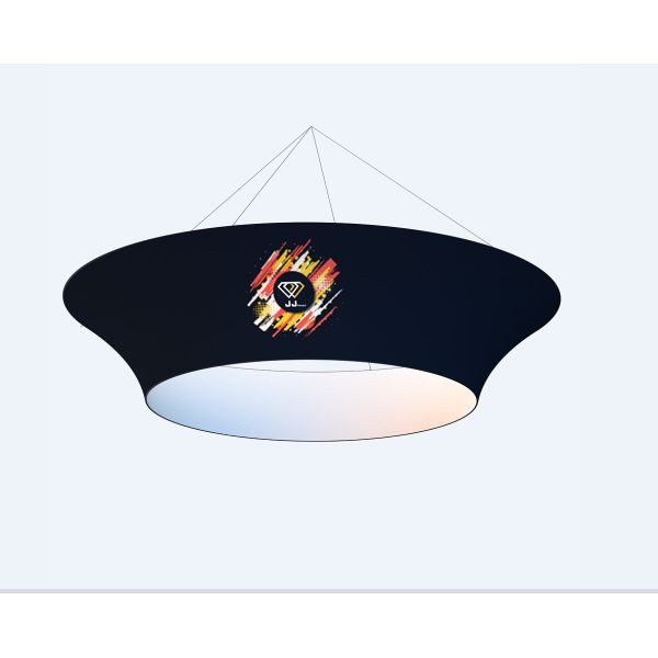 Quality Graphic Print Exhibition Trade Show Hanging Banner Overhead Hanging Circle Sign OEM for sale