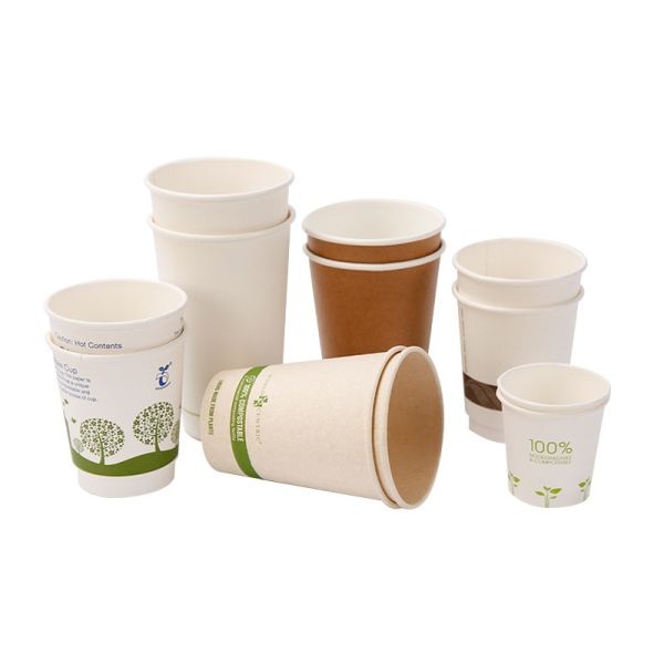 Quality 100% Aqueous Coating Sustainable Coffee Cups Paper Customize For Hot Drink for sale