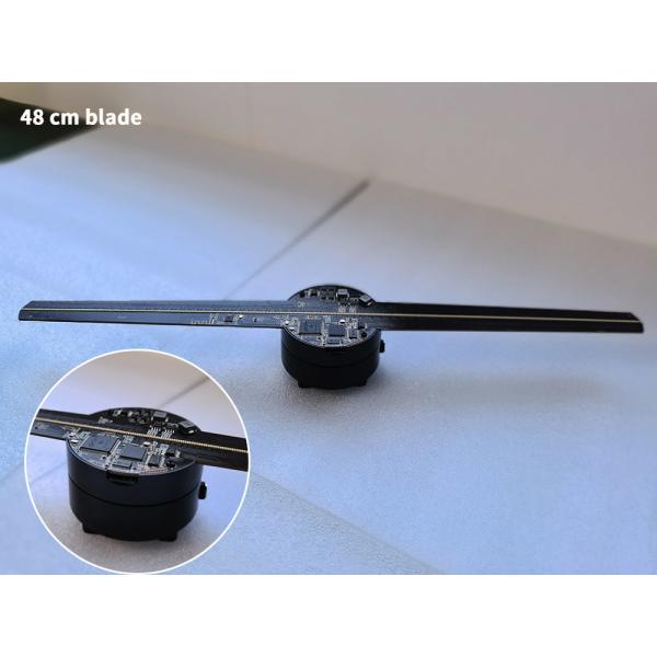 Quality Mini 3D Hologram Fan Display 42cm 224 LED 420x71x40mm for sale