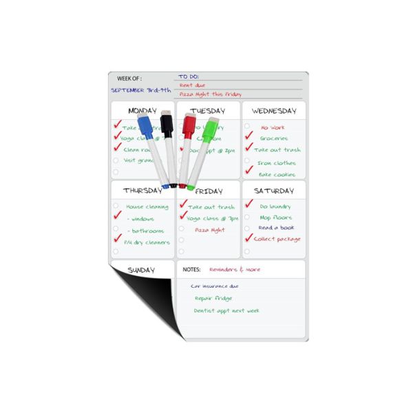 Quality Kitchen Fridge Magnetic Dry Erase Whiteboard Sheet With Stain Resistant for sale