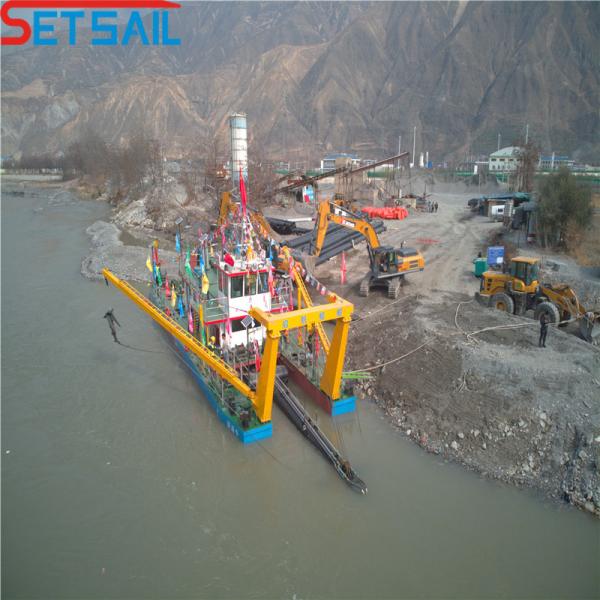 Quality 12 Inch Cutter Suction Mud Dredger with 108kw Diesel Power and Heavy Duty Cutter for sale
