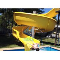 Quality Single Spiral Water Slide Outdoor For Villa Hotel Swimming Pool for sale
