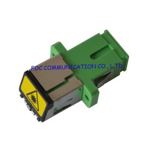 Quality Plastic FTTH networks Optical Fiber Adapter SC Shuttered Adapter for sale