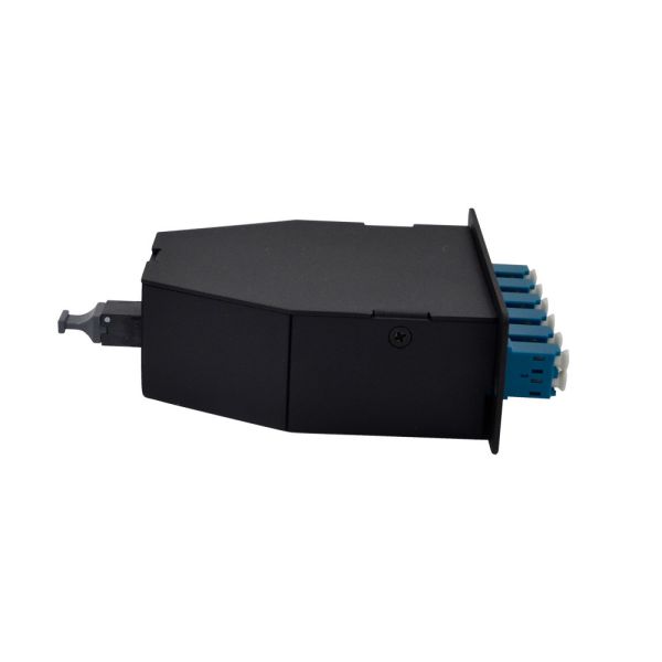 Quality Aluminum Alloy 12 Fiber MTP MPO to LC Duplex Singlemode Cassette Module for sale