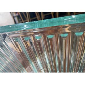 Quality CNC Carved Decorative Laminated Glass , 18mm Laminated Glass for sale