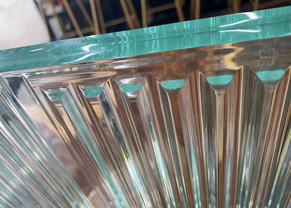 Quality CNC Carved Decorative Laminated Glass , 18mm Laminated Glass for sale