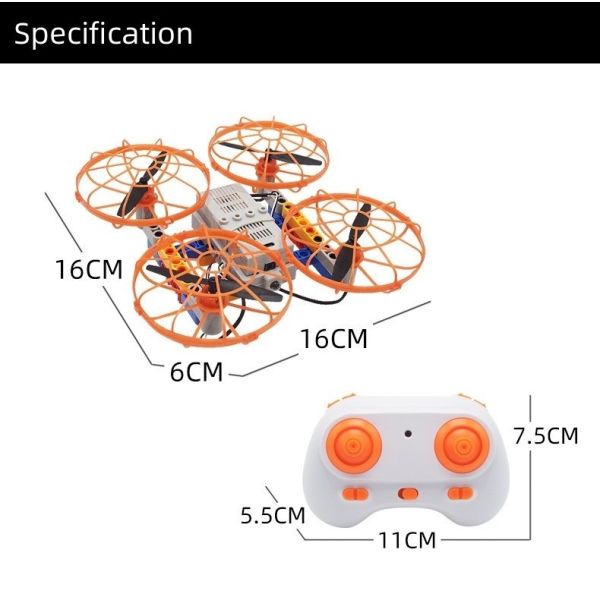 Quality Dual Shape Drone with 360 Degree Flip Function Building Block Assembly for sale