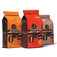 Quality Doypack Kraft Stand Up Pouches OEM 160 Mic Gusseted Coffee Bags for sale