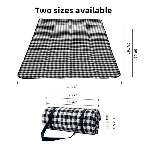 Quality Foldable Moisture Proof Oversized Picnic Blanket Acrylic Fabric Custom Camping for sale