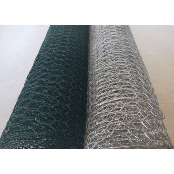 Quality BWG 24 Silver 100ft Chicken Wire Mesh Fence Electro Galvanized Hexagonal for sale