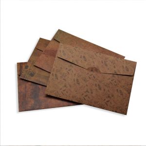 Quality Thick Brown C5 Invoice Gift Card Envelopes Special Printing for School office for sale