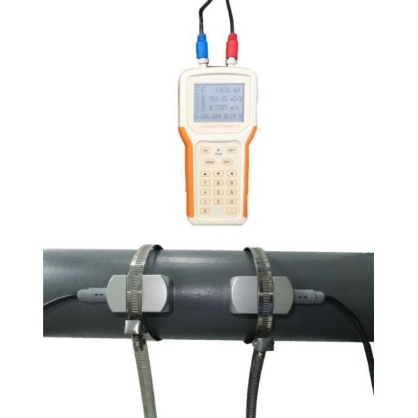 Quality NiMH Battery RS232 Handheld Polysonics Ultrasonic Flow Meter for sale