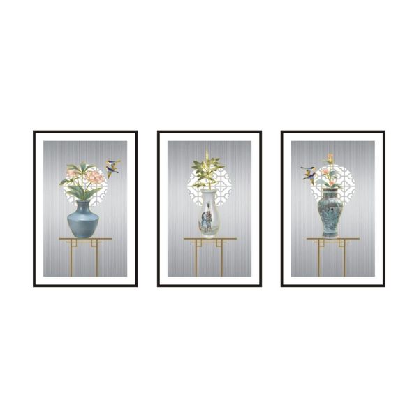 Quality Engraved SS Metal Frame Art Background Hanging Paintings for sale