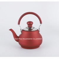 Quality 1.5L Metallic Painting Signal Stainless Steel Whistling Kettle With Bakelite for sale