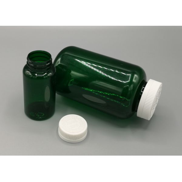 Quality Low Light Transmission Empty Capsule Bottles , Screw Cap Small Medicine Bottle for sale