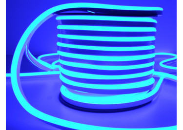 Quality Single Color Blue Mini Neon Flex , 100 - 120V Flexible Neon Rope Light for sale