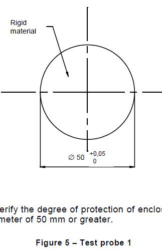 IEC61032 Figure 6 Ingress Protection Test Equipment Sphere Test Probe 1 0