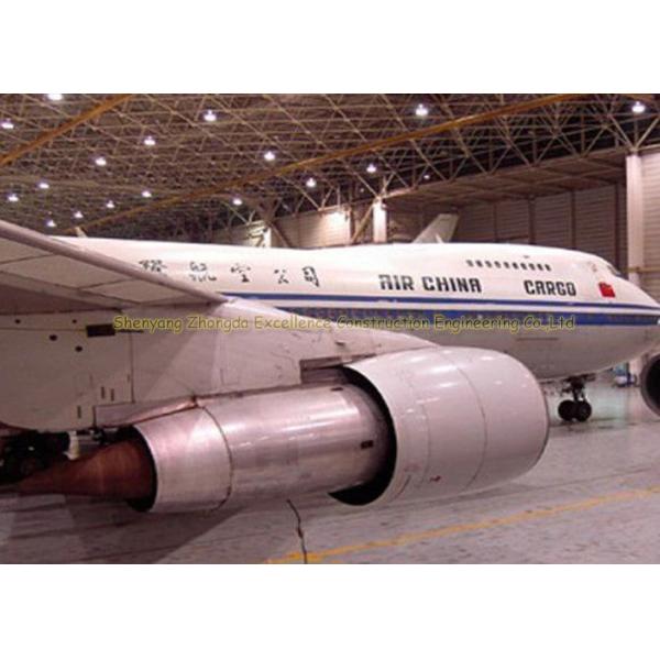 Quality GB JIS Steel Airplane Hangars Prefab Aircraft Hangars Q235B Q345B for sale