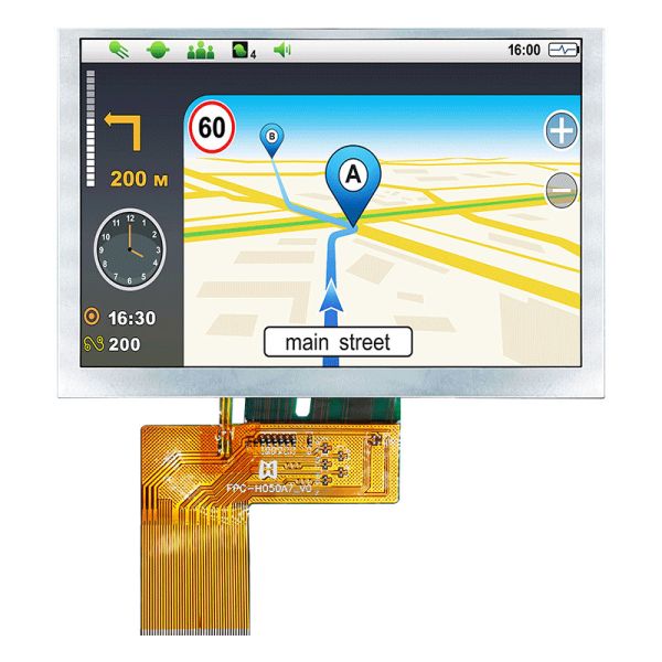 Quality 5 Inch High-Brightness TFT LCD | 800x480 IPS Display with ST7262 for sale