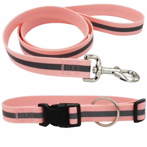 Quality Durable Waterproof Dog Collar And Leash , Reflective Pet Training Leash for sale