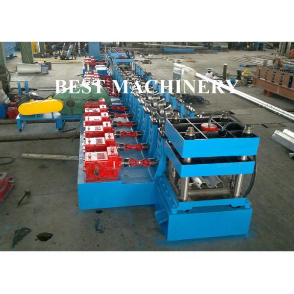 Quality Highway Guardrail Roll Forming Machine Hydrualic Punching Cutting for sale