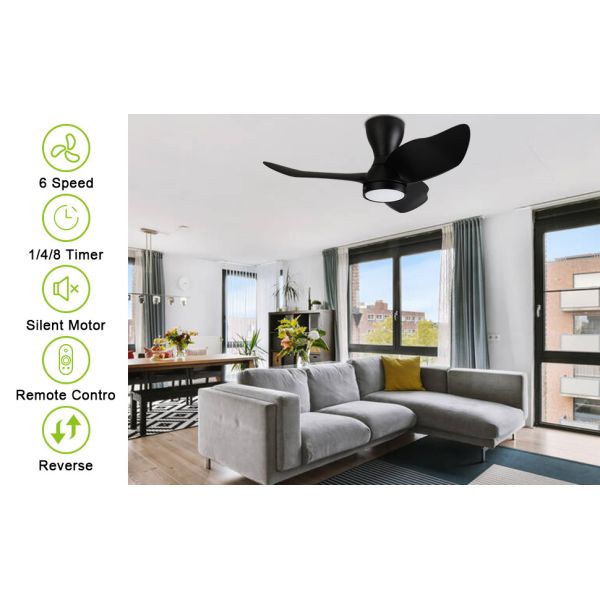 Quality Stylish 36 Inch DC Motor Ceiling Fan with Smart Control and Alexa / Google for sale