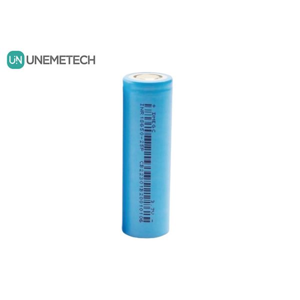 Quality 2500mAh 3.7V Max 6A Continuous Charge Cylindrical Lithium Ion Battery 18650 INR18650-25P for sale