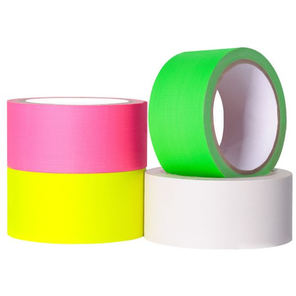 Quality Water Activated Fluorescent Cloth Duct Tape For Heavy Duty Floor Stage Sign for sale