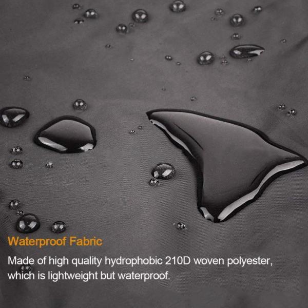 Quality Polyester Table Tennis Cover Black Water Resistant With Paddle Pockets for sale