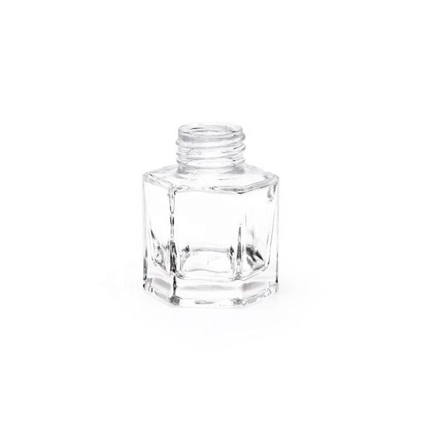 Quality Hexagon Shape Small Reed Diffuser Bottles Home Decorative Diffuser Bottles 50ml for sale