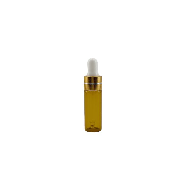 Quality 1ml 2ml 3ml 5ml Glass Amber Dropper Bottle Customizable Empty Serum Bottle With for sale