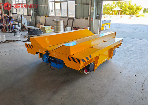 Quality Long Distance Electrical Rail Transfer Cart Variable Speed Q235 Material for sale