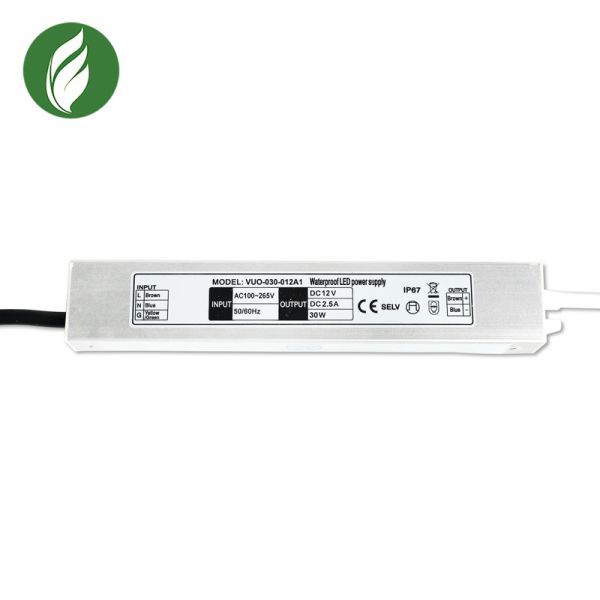 Quality Ultra Thin SMPS Waterproof Electronic LED Driver 12V 30W 187x30x20mm for sale