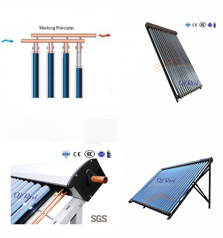 U Tube Solar Water Heater System Balcony U Pipe Solar Thermal Collector