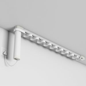Quality Ripple Fold Wireless Remote Control Motorized Curtain Track for sale