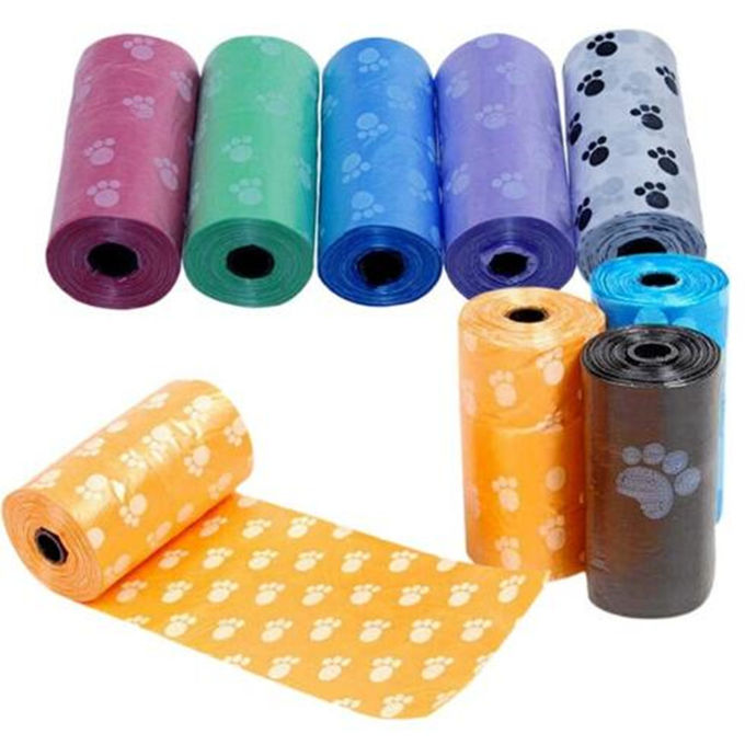 Custom Eco Friendly Biodegradable Dog Poop Bags EN13432 / MSDS Approved