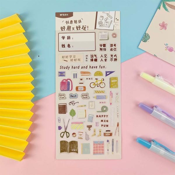 Quality Kraft Paper Bottom Vinyl Cartoon Stickers for sale