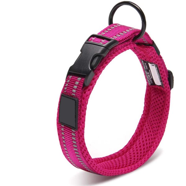 Quality Soft Nylon Dog Collar 3M Reflective Material for sale
